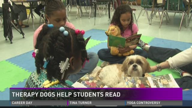 Therapy dogs help students read | wusa9.com